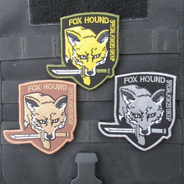 FOX HOUND Embroidered Patch Special Force Tactical Military Sticker ...