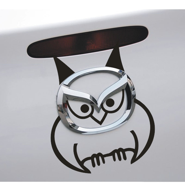 Reflective OWL style car sticker for Mazda 3 6 Atenza Axela CX-5 CX-3 ...