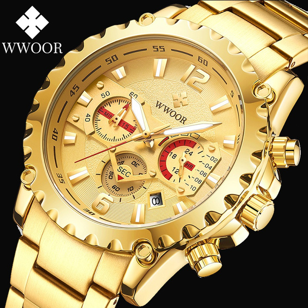 2020 new products WWOOR men's stainless steel top brand luminous ...