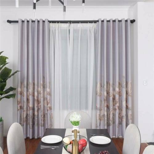 Garden Fallen Leaves Curtains for Window Bedroom Curtain Drapes | Wish
