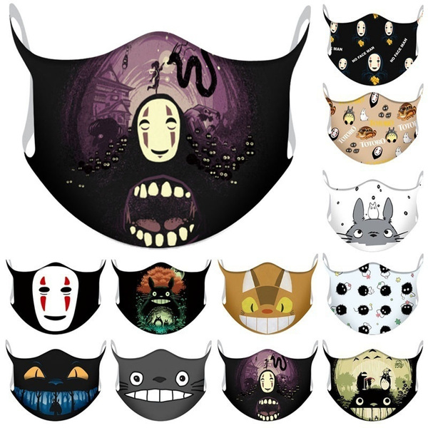 New 3D Print Mask Japanese Anime Cartoon Neighbor Totoro Masks Spirited ...