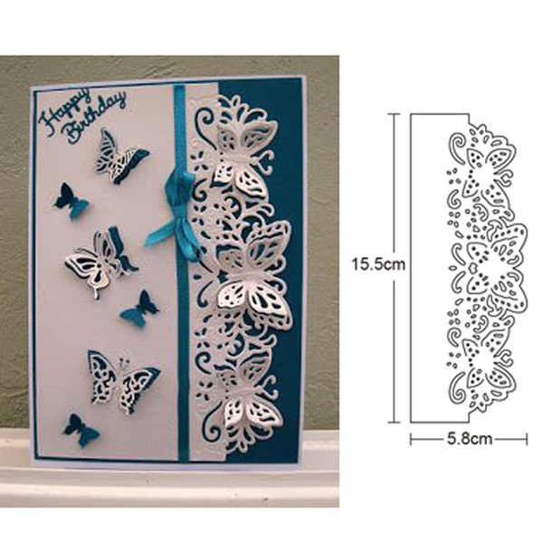 Lace Butterfly Border Metal Cutting Dies New Die Cut Scrapbooking Dies Craft Paper Knife Mould ...