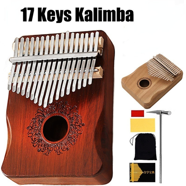 Festival Gift 17 Keys Wooden Finger Piano Portable Thumb Kalimba ...