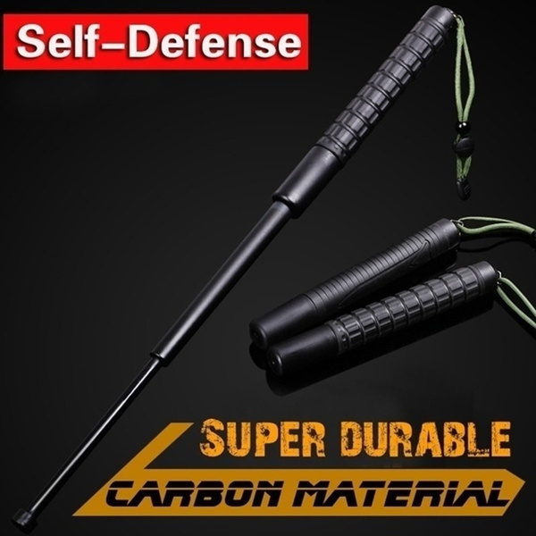 3-Section Telescopic Pole Self-defense stick Retractable Stick Self ...