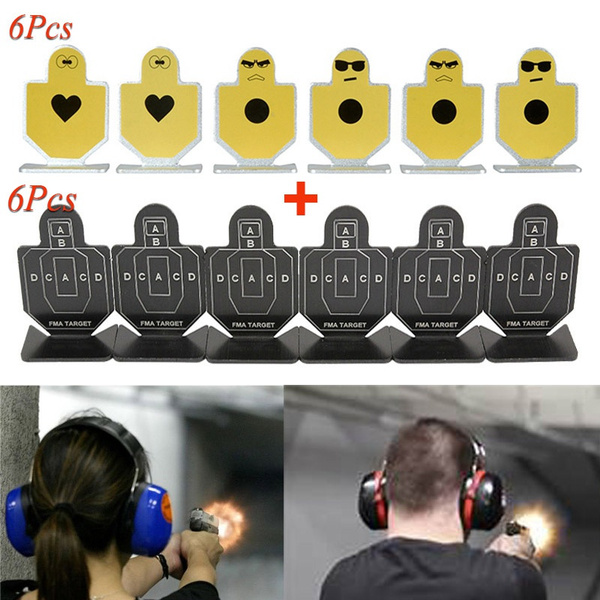 12Pcs / Set Tactical Hunting Shooting Target Metal Shooting Practice ...