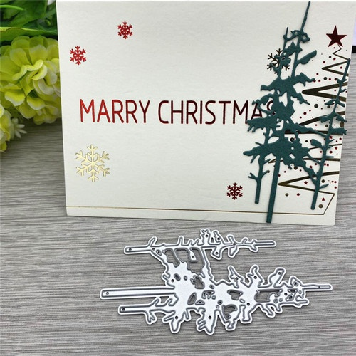 2020 New Christmas Three snow treesCut Metal Cutting Dies stencil ...