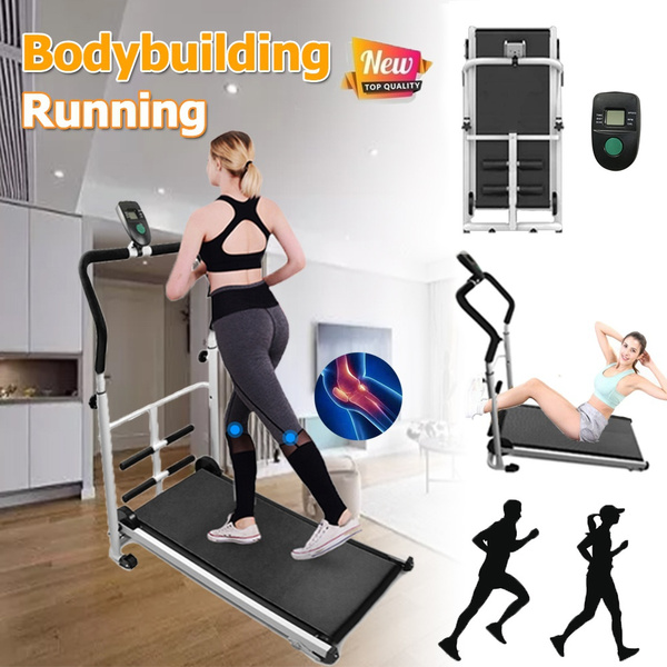 Household Small Folding Treadmill Ultra-Quiet Mini Mechanical Walking ...