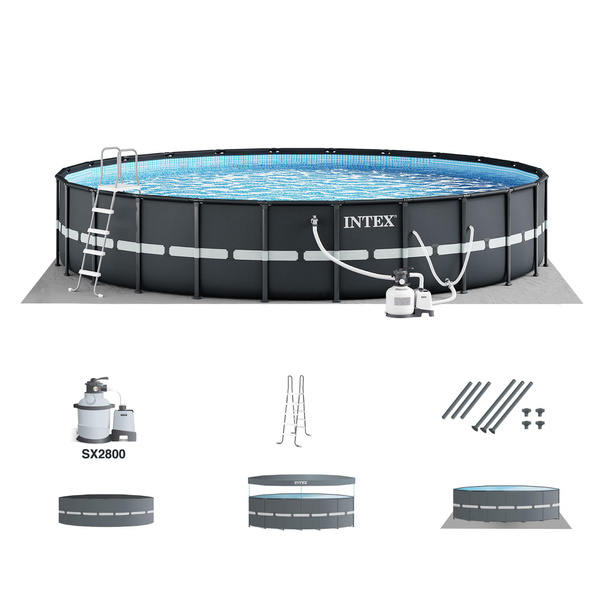 Intex 24' x 52" Ultra XTR Frame Round Pool Set with Sand Filter Pump ...