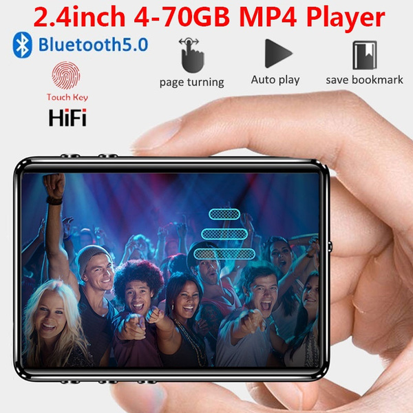 HIFI MP3 Player 4GB-70GB 5.0 Bluetooth MP4 Player 2.4" Full Screen ...