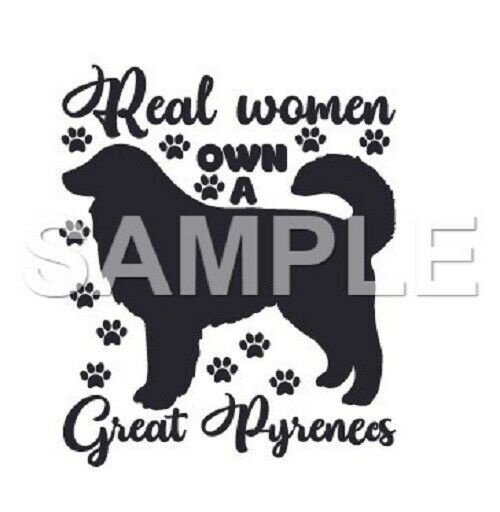 2PCS Details about Great Pyrenees Vinyl Decal Car Truck Window Sticker ...