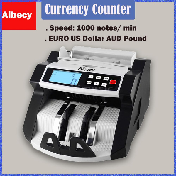 Aibecy Automatic Currency Counter Multi-Currency Cash Banknote Money ...