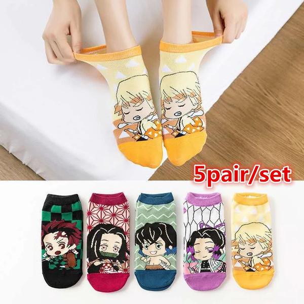 Demon Slayer Kimetsu No Yaiba Sock Short Socks Cosplay Accessories ...