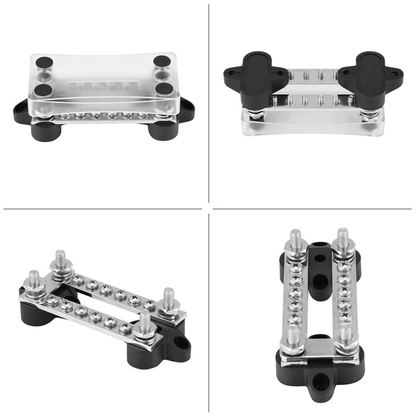 Auto Bus Bar Power Distribution Block 12 Terminal Block Buss Bar 12v ...