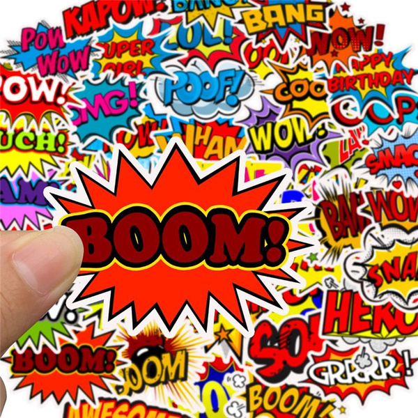 Surprise explosion series stickers English alphabet notebook removable ...