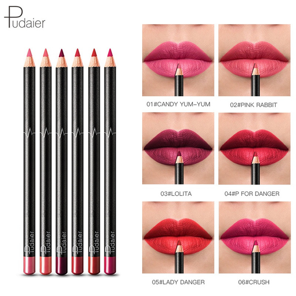 Pudaier New High 36 Colors Professional Lipliners Set Makeup Waterproof ...