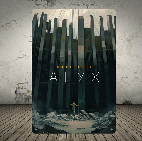 Half-Life Alyx Signboard Wall Poster Office Bar Bar Shop Garage Coffee ...