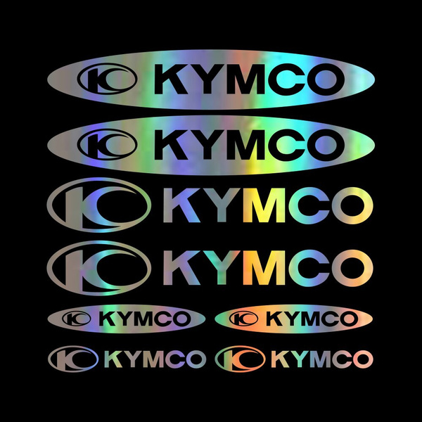 Reflective silver compatible 12pcs For KYMCO Vinyl Decal Sheet ...