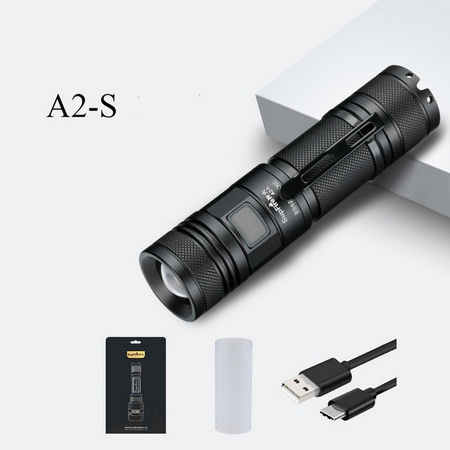 Supfire Zoom Flashlight Linterna LED 18650 Mini Torch Lamp 2000lm SST40 ...
