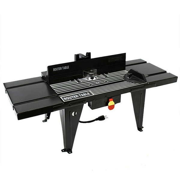 Aluminum Router Table Benchtop 34"x13" Deluxe w/ On/Off Switch Routing ...