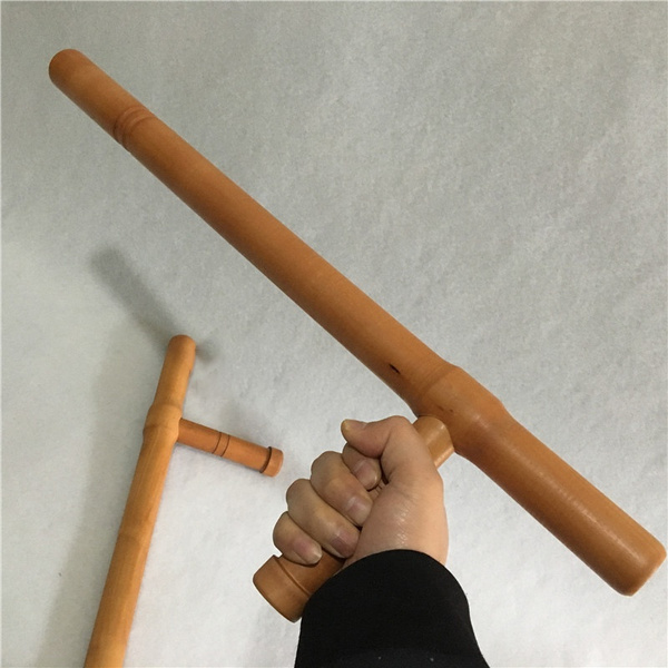 T Sharp Tonfa Ancient Martial Arts Double Wooden Crutches Chinese ...