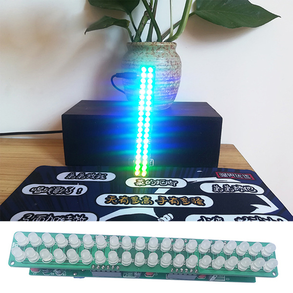 DC 3V-12V DIY Kit RGB LED Flashing FED-201 -Audio Spectrum Indicator ...
