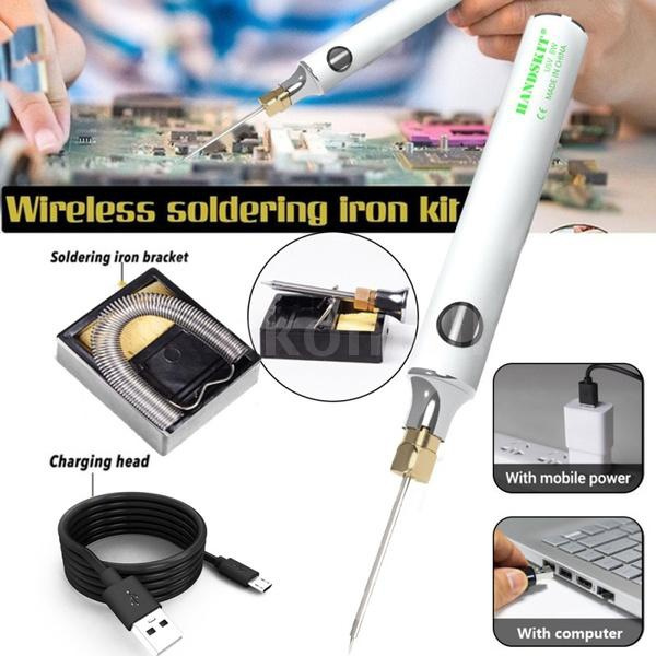 HANDSKIT USB Charging Soldering Iron 5V 8W Adjustable Temperature ...