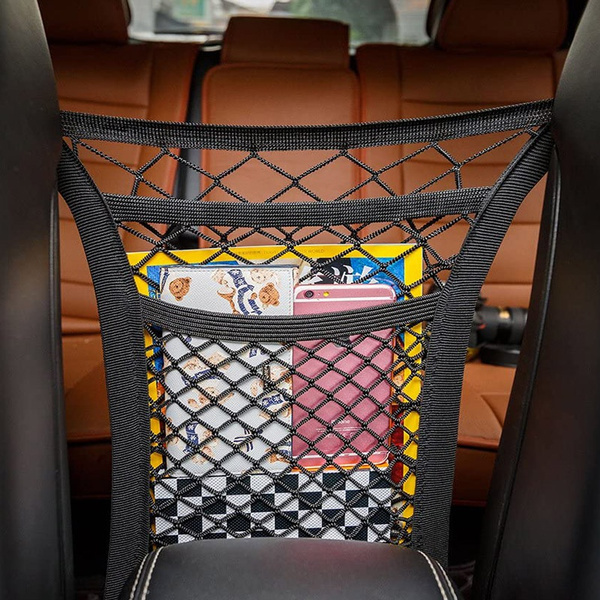 Car Seat Storage Net Bag, Highly Elastic Mesh More Storage, Car Seat ...