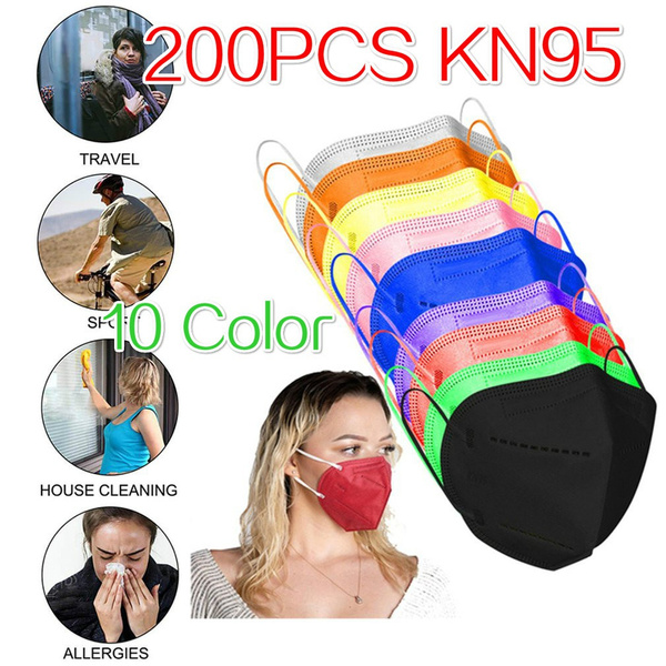 200PCS KN95 Reusable 5-layer Masks To Prevent Smoke, Dust and Haze PM2 ...