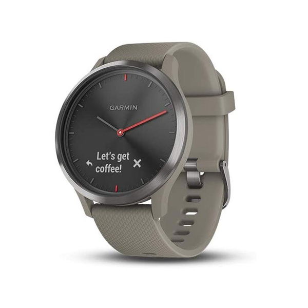 Garmin vívomoveHR Hybrid Smartwatch Touch Screen, Sandstone, Small/Med ...