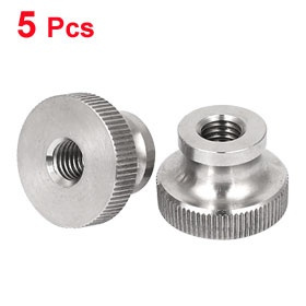 5 Pcs M8 304 Stainless Steel Hand Tighten Knurled Thumb Nuts Fasteners ...