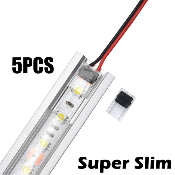 5pcs 2pin 3528 5050 Slim LED Strip Connector for 8mm 10mm IP20 LED ...
