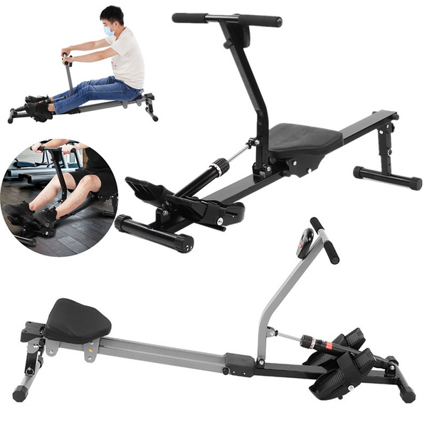 Home Foldable Fitness Rowing Machine Adjustable Resistance Rower With ...