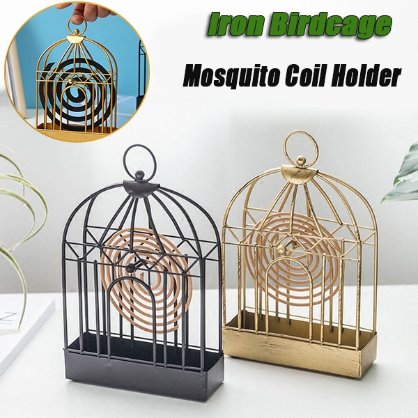 Portable Mosquito Coil Holder Wrought Iron Birdcage Creative Insect ...