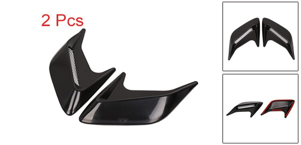2 Pcs Car Decorative Air Flow Scoop Hood Vent Bonnet Sticker Black | Wish