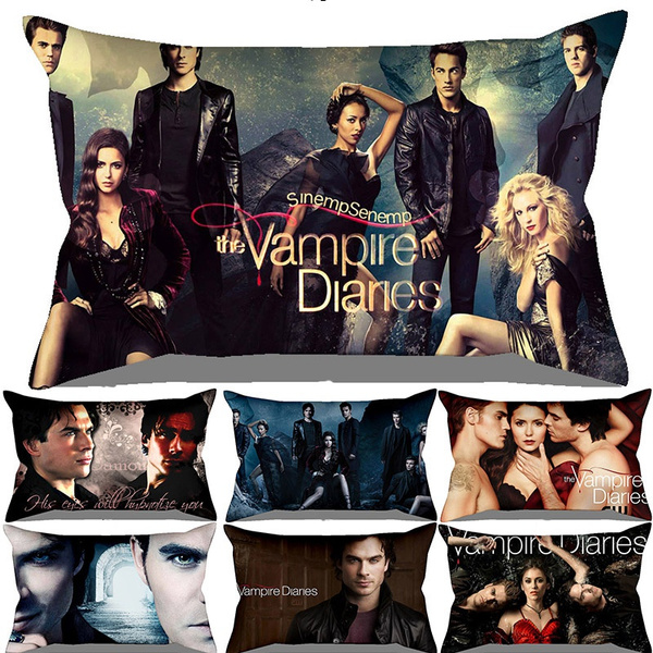 The Vampire Diaries Damon Patrtern Pillow Sofa Car Bed Sofa Pillow Case ...