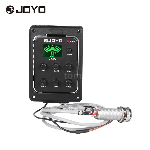 JOYO JE-306 5-Band EQ Equalizer Acoustic Guitar Piezo Pickup Preamp ...