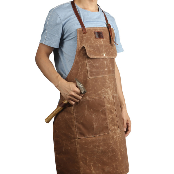 TOURBON Adjustable Tactical Grill Barbecue Chef Apron with Pocket ...