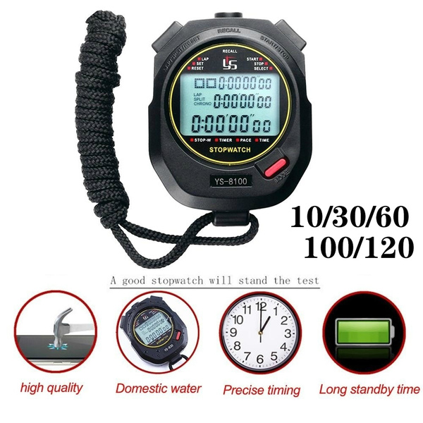 Three Rows of 10 Tracks 100 Stopwatch Timer Track and Field Training Running Timer | Wish