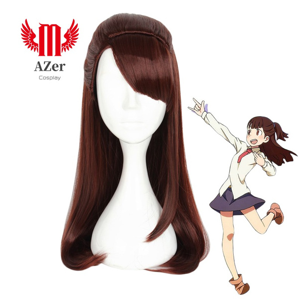 Anime Little Witch Academia Kagari Atsuko Wig Cosplay Costume Akko ...