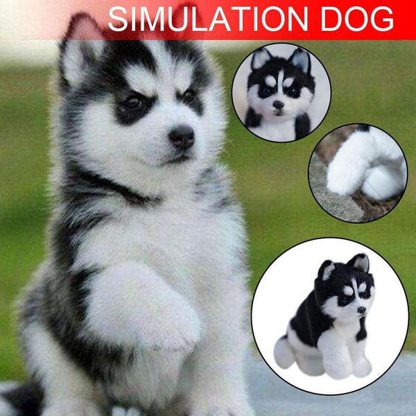 Lifelike Realistic Husky Dog Walking Barking Wagging Tail Puppy Dog ...