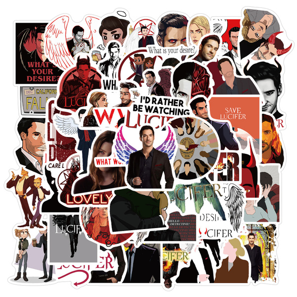 American TV Series Lucifer Graffiti Stickers Personalized Decoration ...