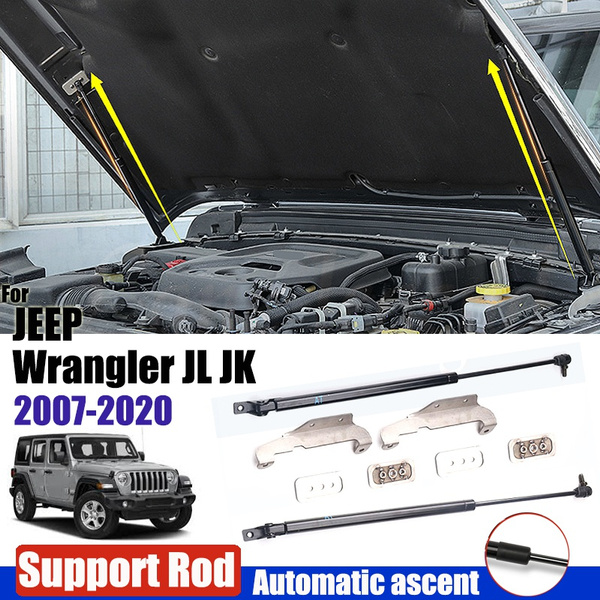 For Jeep Wrangler JL JK 2007-2020 Car-styling Refit Hood Hood Gas Shock ...
