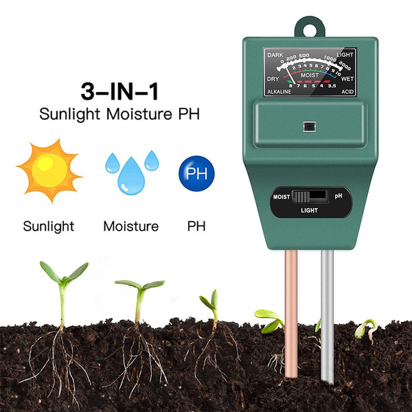 Soil Moisture 3 in1 Soil Moisture Sunlight Ph Digital Test Meter For ...