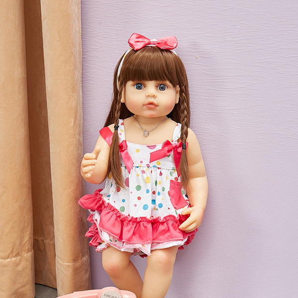 55CM Baby Girl Dolls Full Body Silicone Doll Girl Doll Toy Lifelike ...