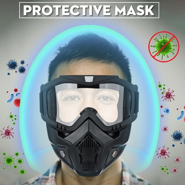 6 Colors Reusable Adjustable Protective Full Face Mask Anti Splash ...