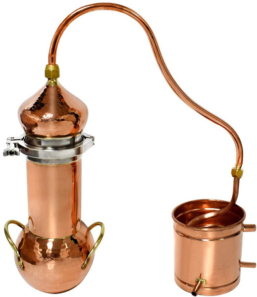 New 2L Pure Copper Moonshine Still Alembic Still Spirits Kit Water ...