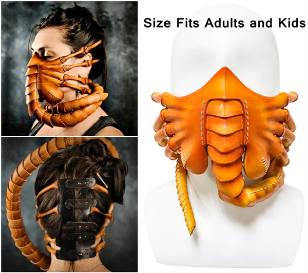 New Facehugger Mask Creepy Alien Facehugger Face Mask Scary Face ...