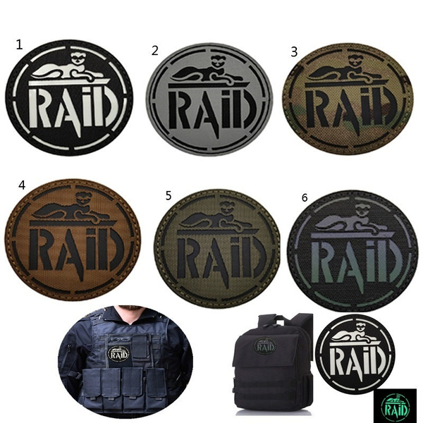 French Police Badges Reflective IR Infrared Patches Glow In Dark Patch ...