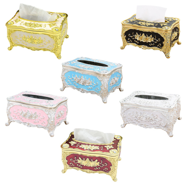 Acrylic Tissue Box Universal Luxury European Paper Rack Office Table ...