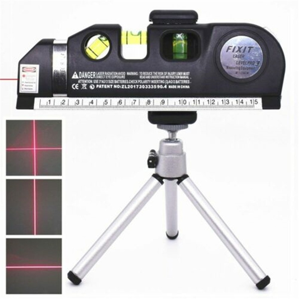 4 In 1 Multipurpose Laser Level Vertical Adjustable Standard Measure ...